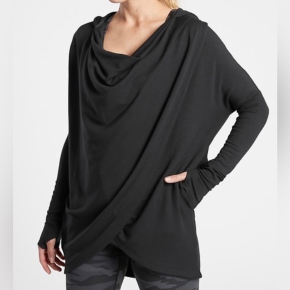 Athleta | Tops | Nwt Athleta Purana Wrap Sweatshirt Xs Med Xl | Poshmark